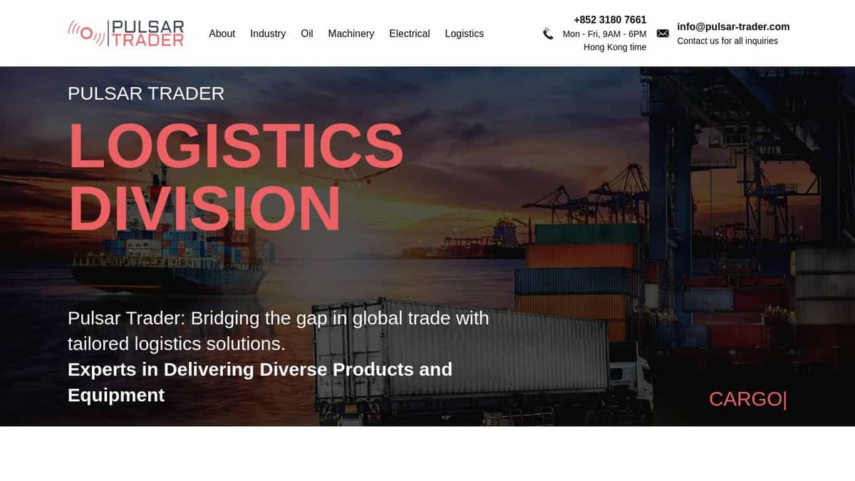 Logistics services - Trading house PULSAR TRADER